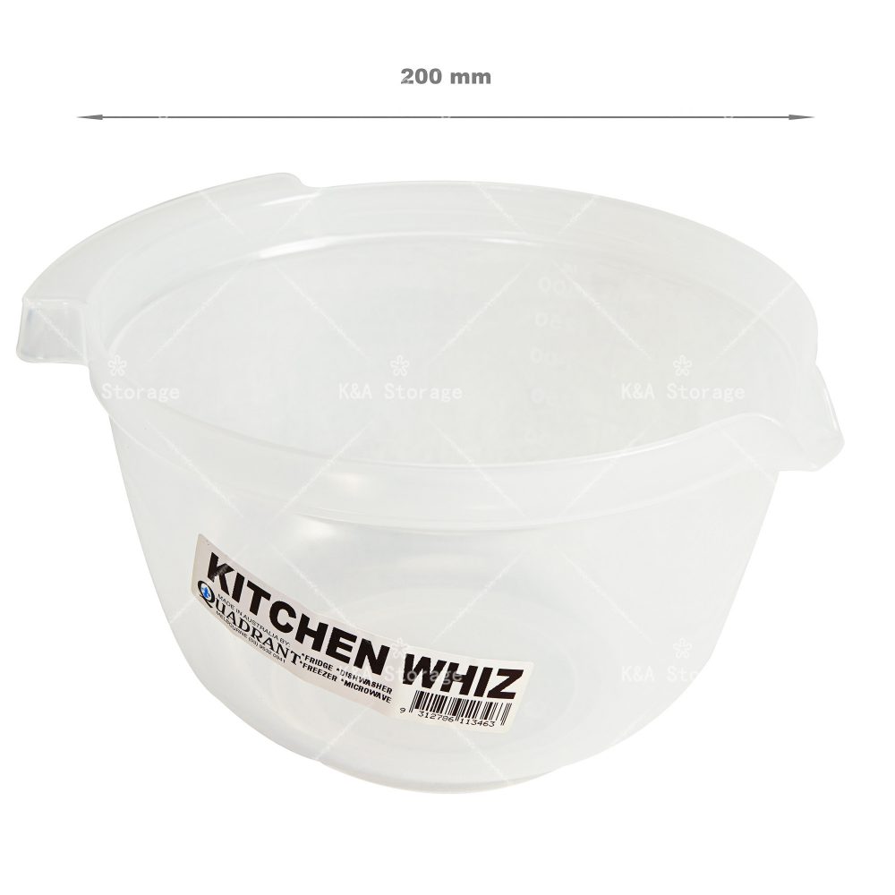 Quadrant Kitchen Whizz Mixing Bowl 2LT(Minimum order quantity:12) - Gooya
