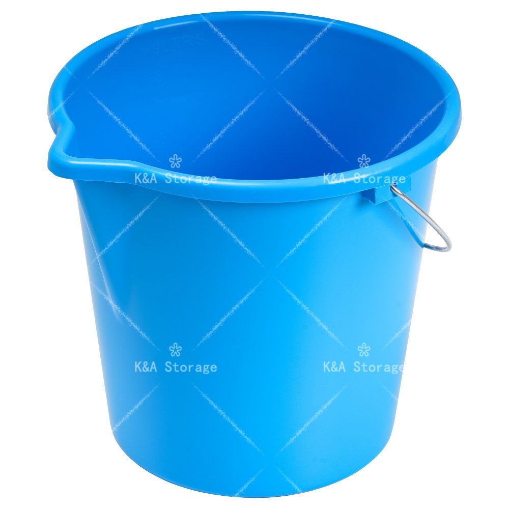 Bucket Round 9L With Wire Handle (Minimum order quantity:12) - Gooya