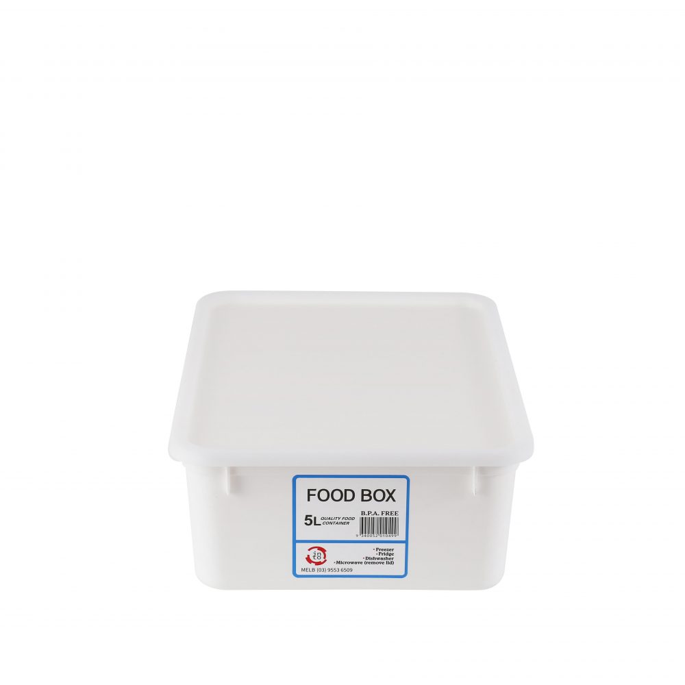 Into Food Box 5LT White(Minimum order quantity:18) - Gooya