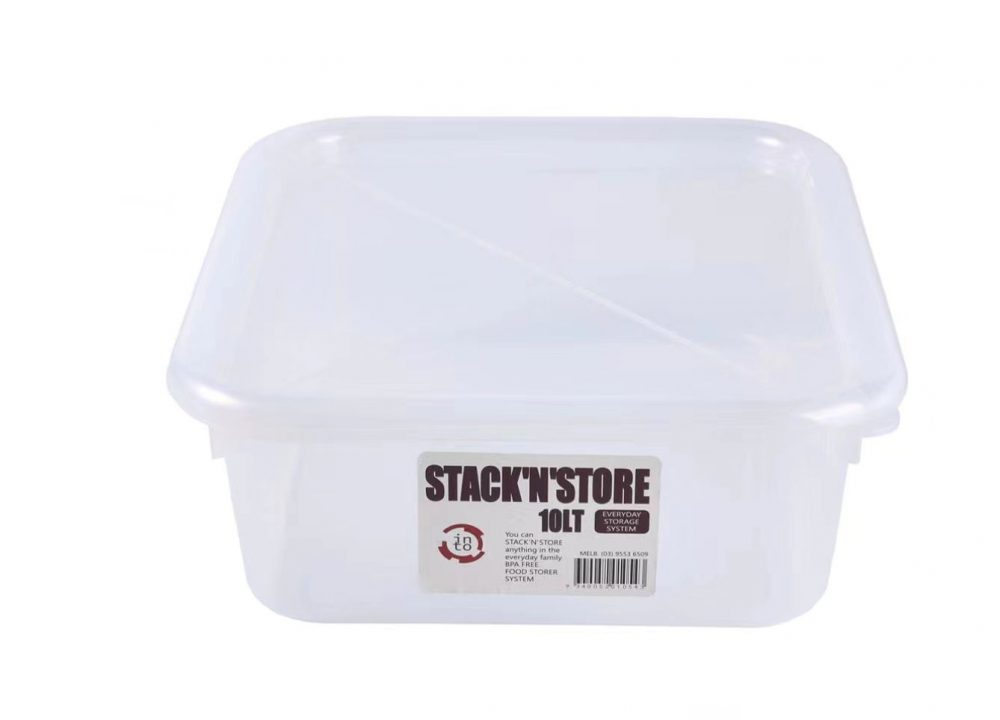 Into 10LT Stack N Store Storage Container Clear(Minimum order quantity ...