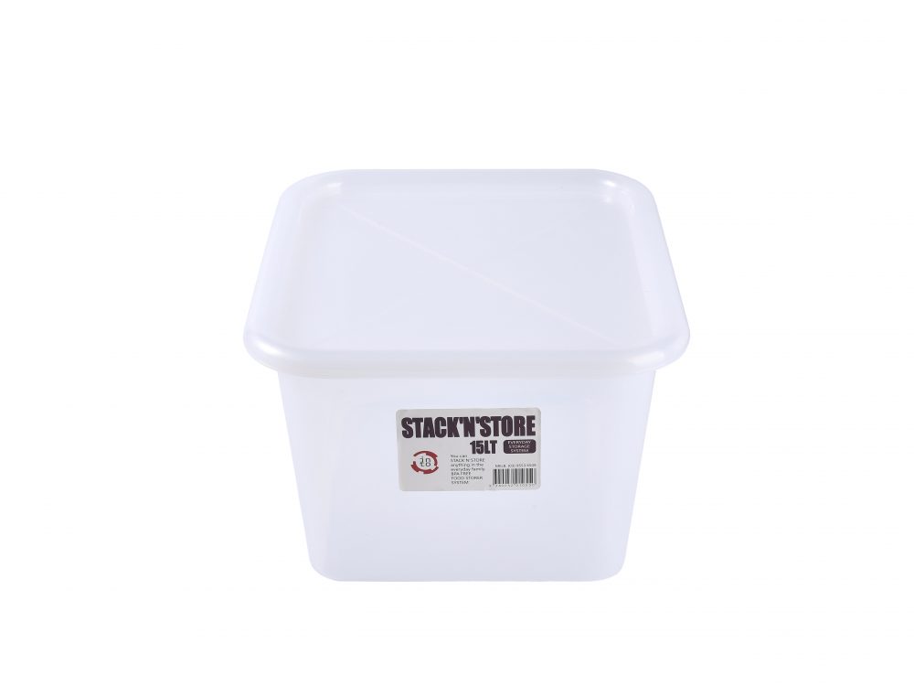 Into 15LT Stack N Store Storage Container Clear(Minimum order quantity ...