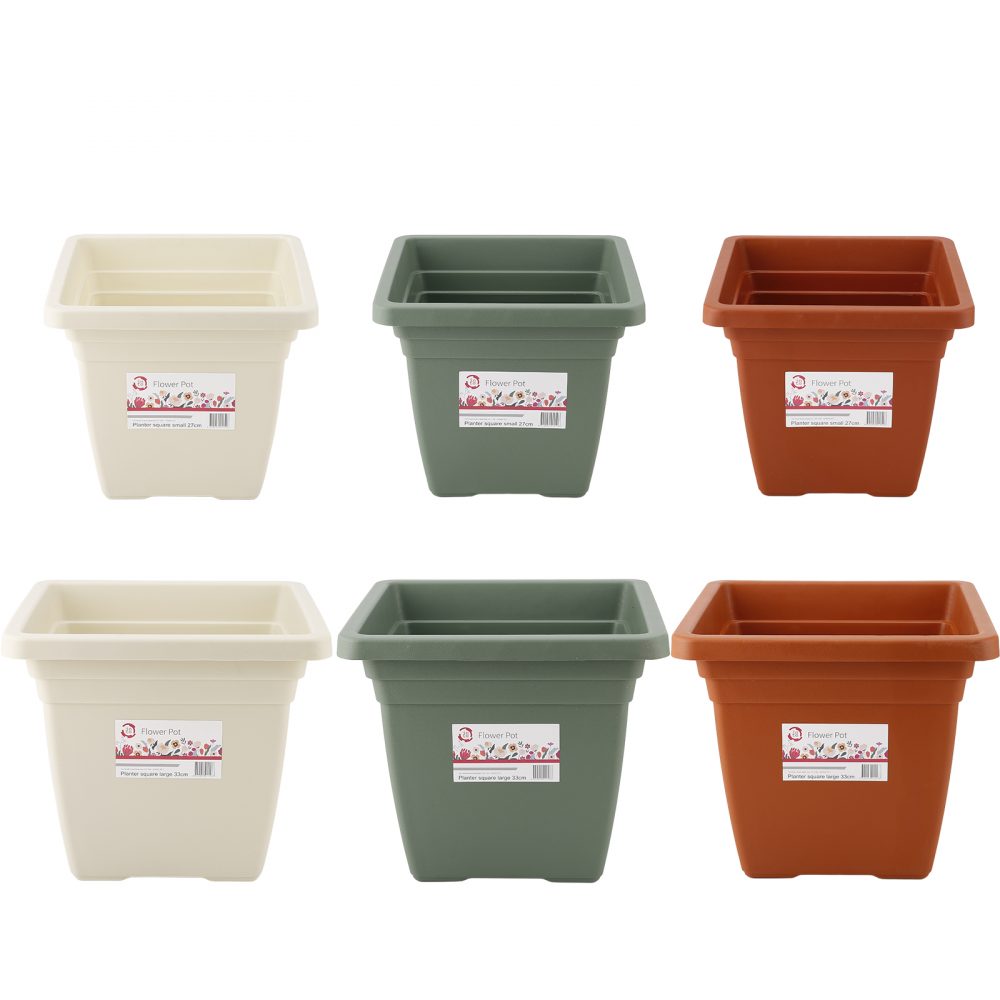 Into Square Planter Large 33cm(Minimum order quantity:12) - Gooya