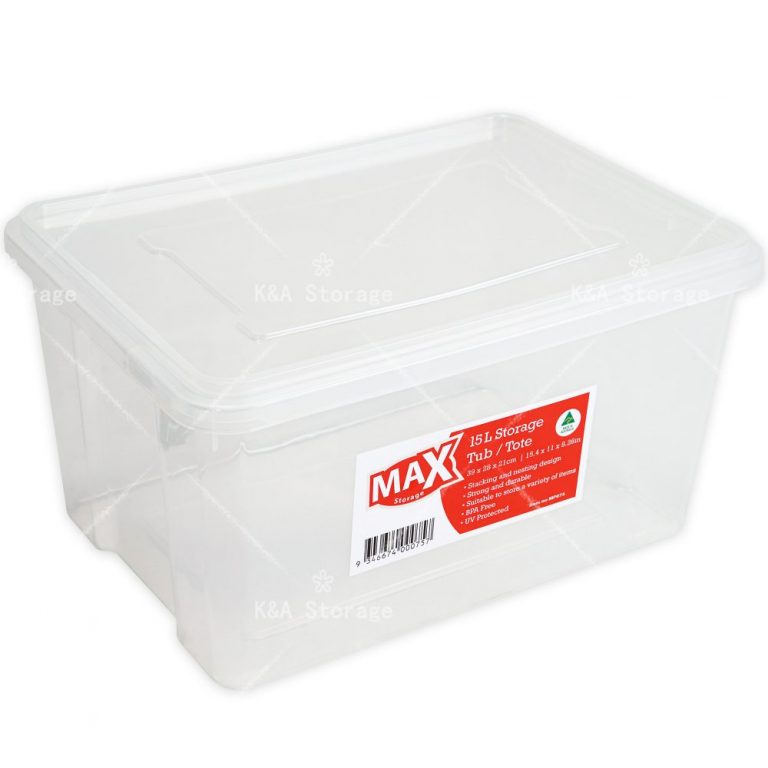 Max A4 Size Plastic Storage Container 15L With Lid(Minimum order ...