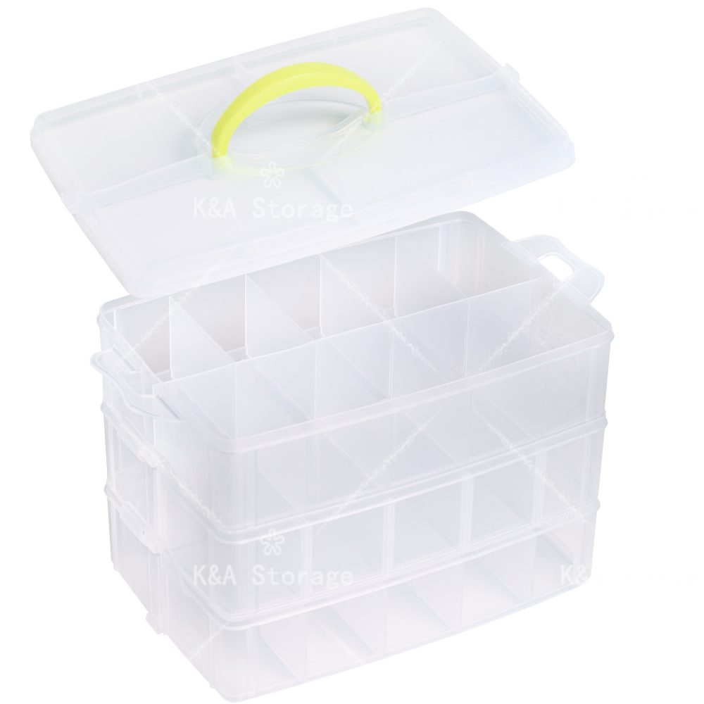 Craft Plastic Storage Box Modular 3 layer(Minimum order quantity:10 ...