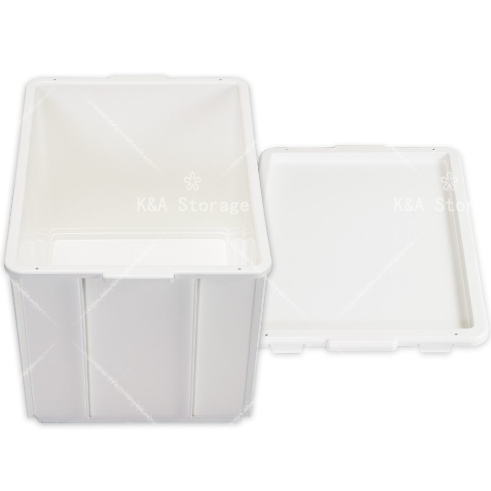 Stackable Tote Box With Lid 33L (Minimum order quantity:6) - Gooya
