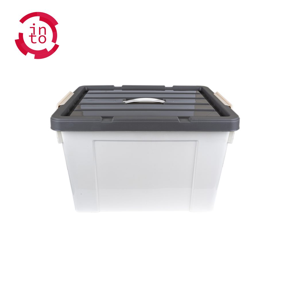 Into White Clip Box With Grey Lid Large 45L Heavy Duty(Minimum order ...
