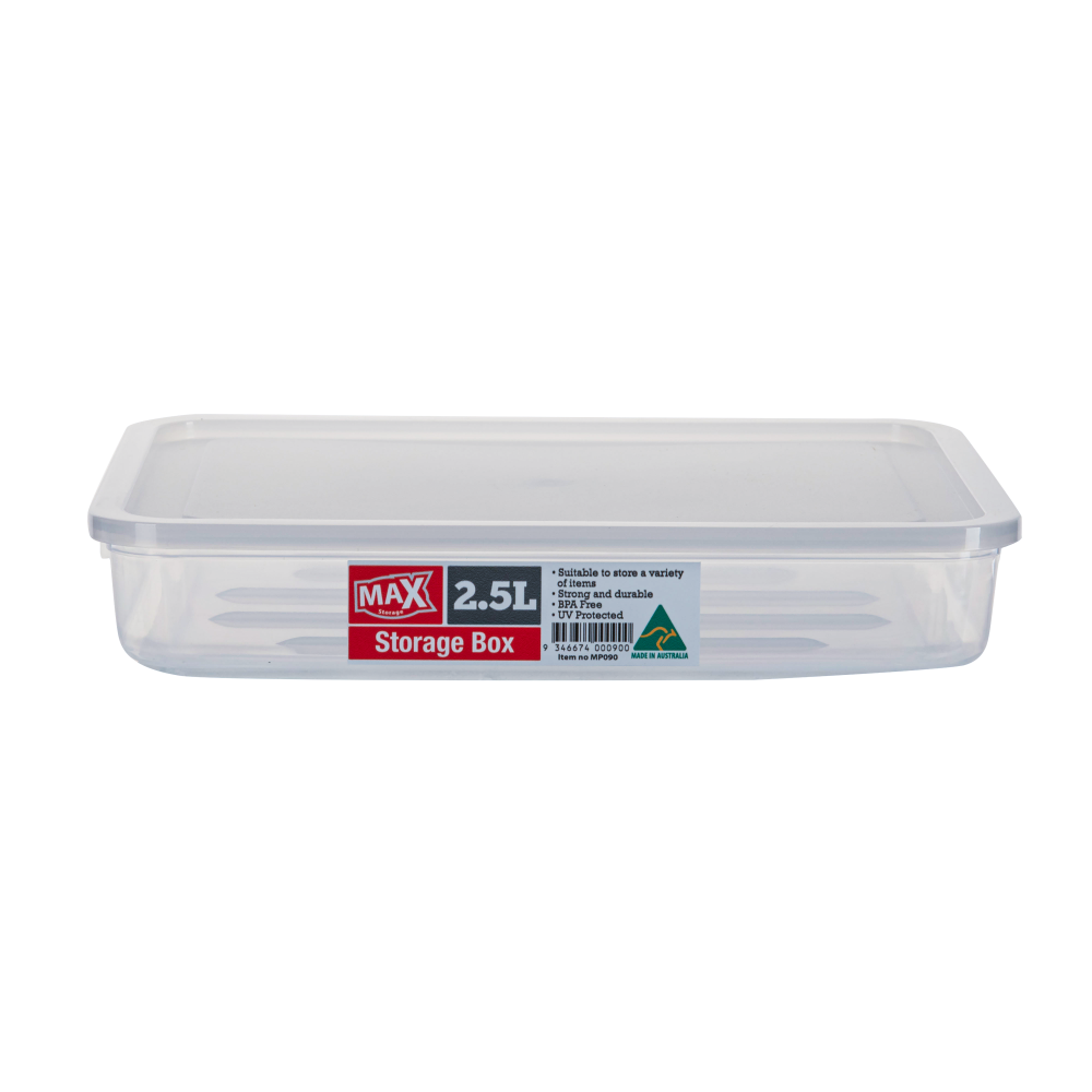 Max 2.5LT Plastic Storage Box(Minimum order quantity:20) - Gooya