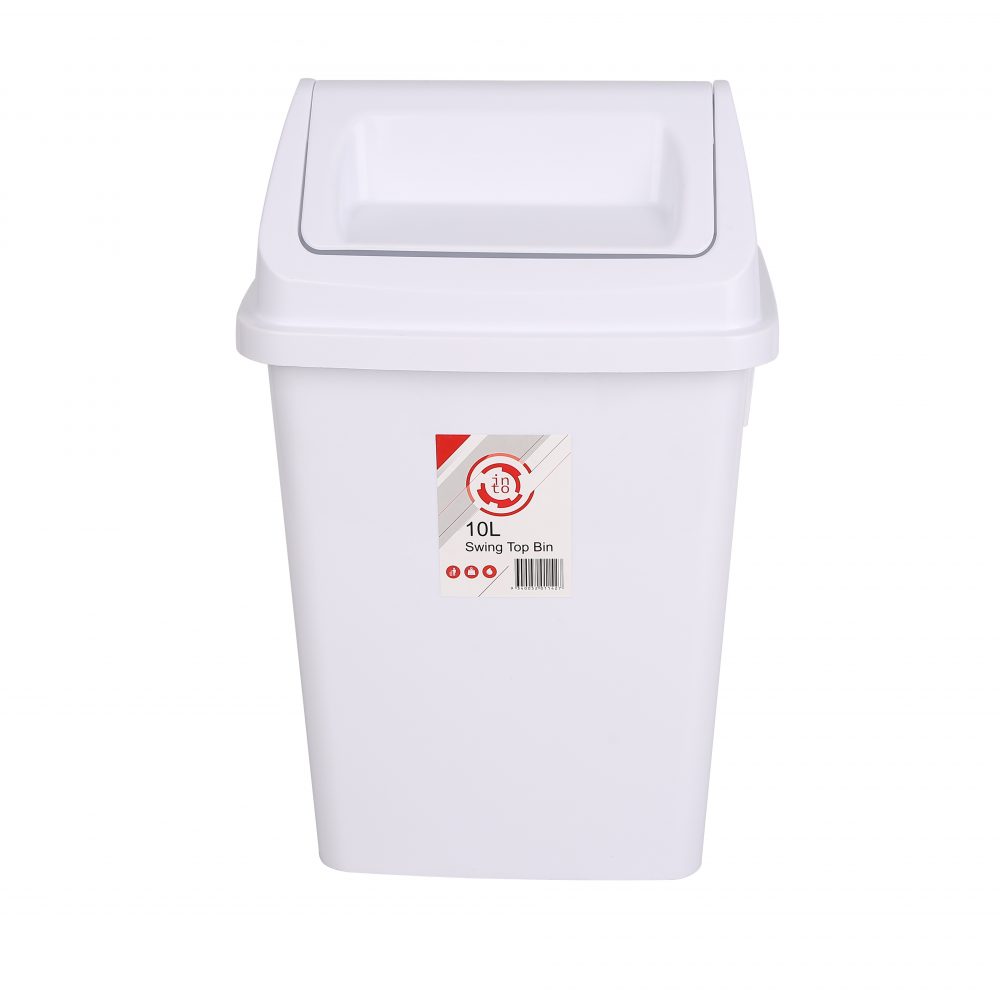 Into Swing Top Tidy Bin 10L (Minimum Order Quantity: 12) - Gooya