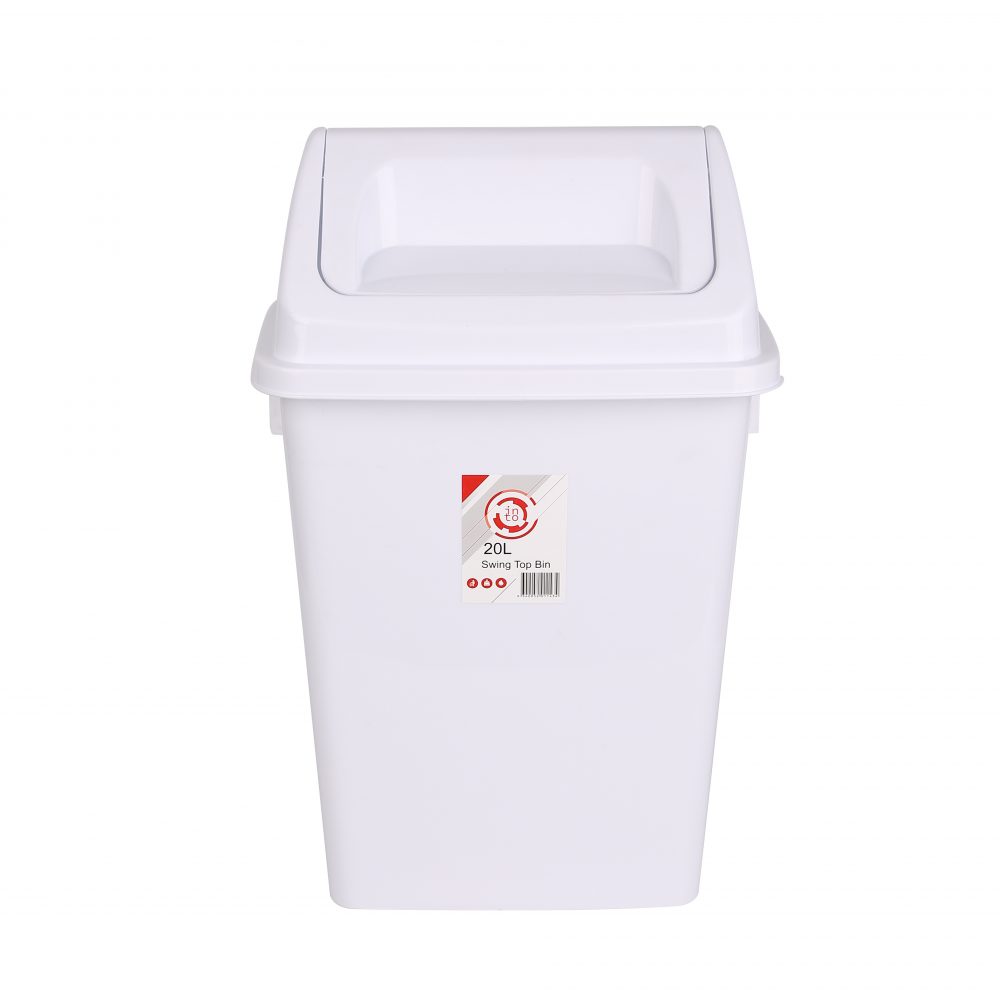 Into Swing Top Tidy Bin 20L (Minimum Order Quantity: 6) - Gooya